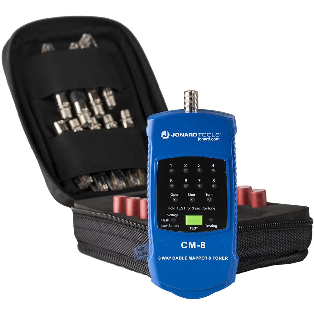 Jonard 8-Way Cable Mapper & Toner For Coax & LAN - GME Supply