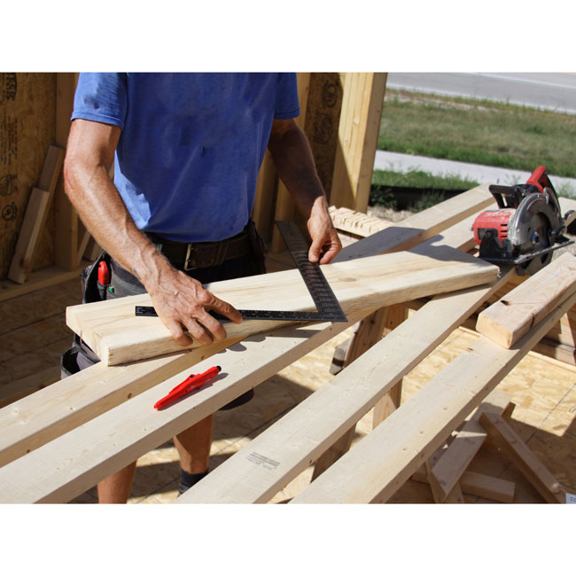 Johnson Level 16 Inch x 24 Inch Black Aluminum Framing Square - GME Supply