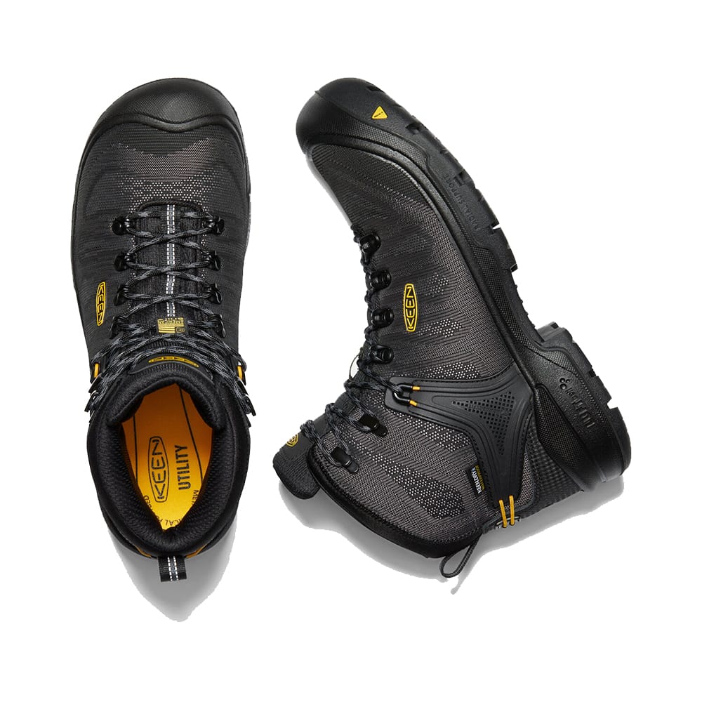 Keen Men's Dearborn 6 Inch Waterproof Work Boots with Carbon-Fiber Toe ...