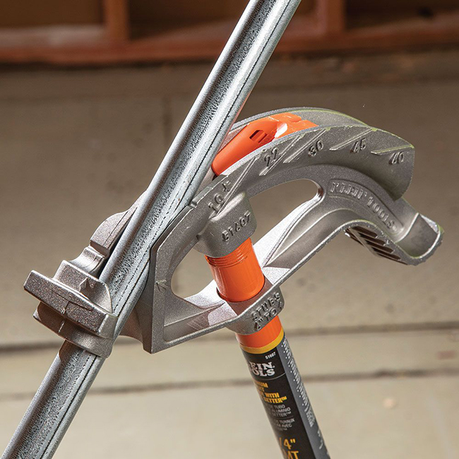 Klein Tools Aluminum Conduit Bender Full Assembly with Angle Setter ...