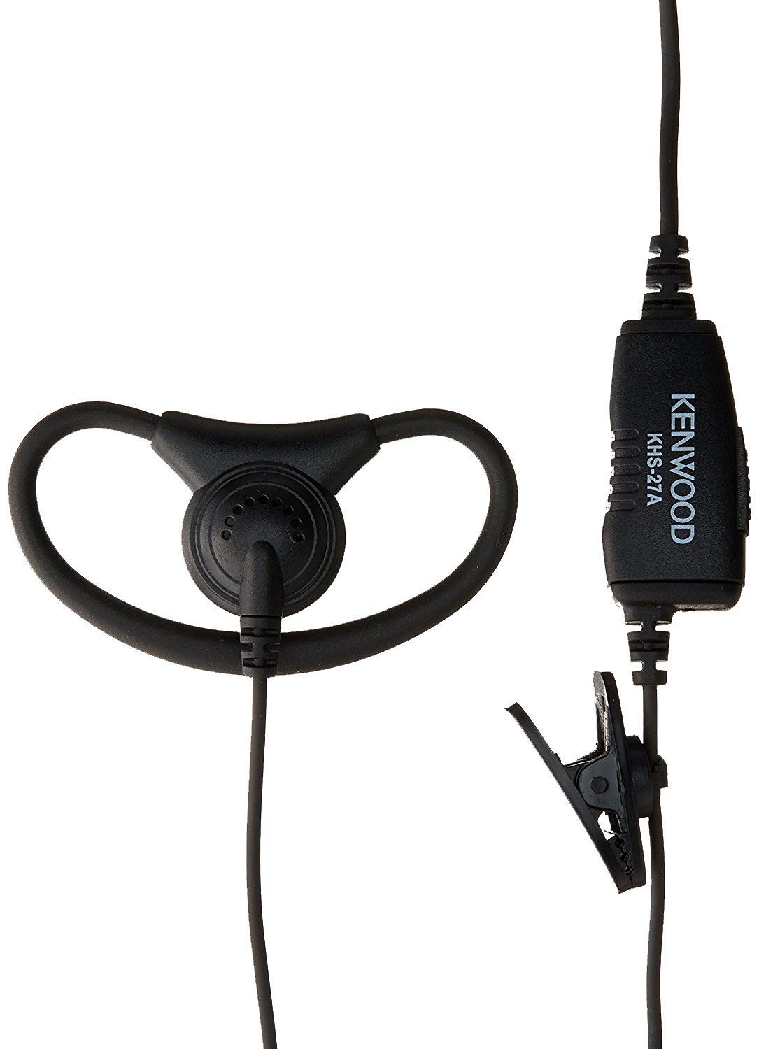 Kenwood KHS-27A Adjustable D-Ring Headset with In-Line Push-to-Talk Mic ...