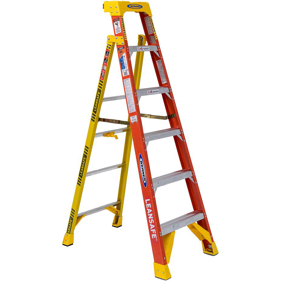 Werner Type 1A Fiberglass Leaning Ladder - GME Supply