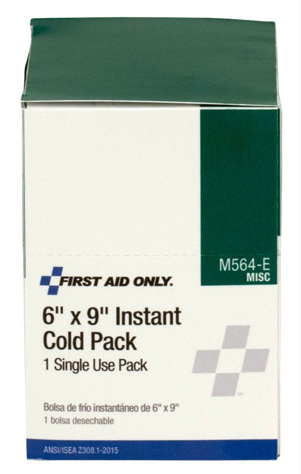 First Aid Only 6 Inch x 9 Inch Instant Cold Pack, Large, 1 Per Box ...