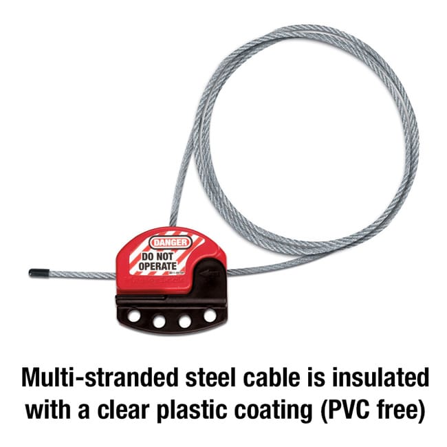 Master Lock 15 Foot (4.6m) Adjustable Cable Lockout Cable - GME Supply