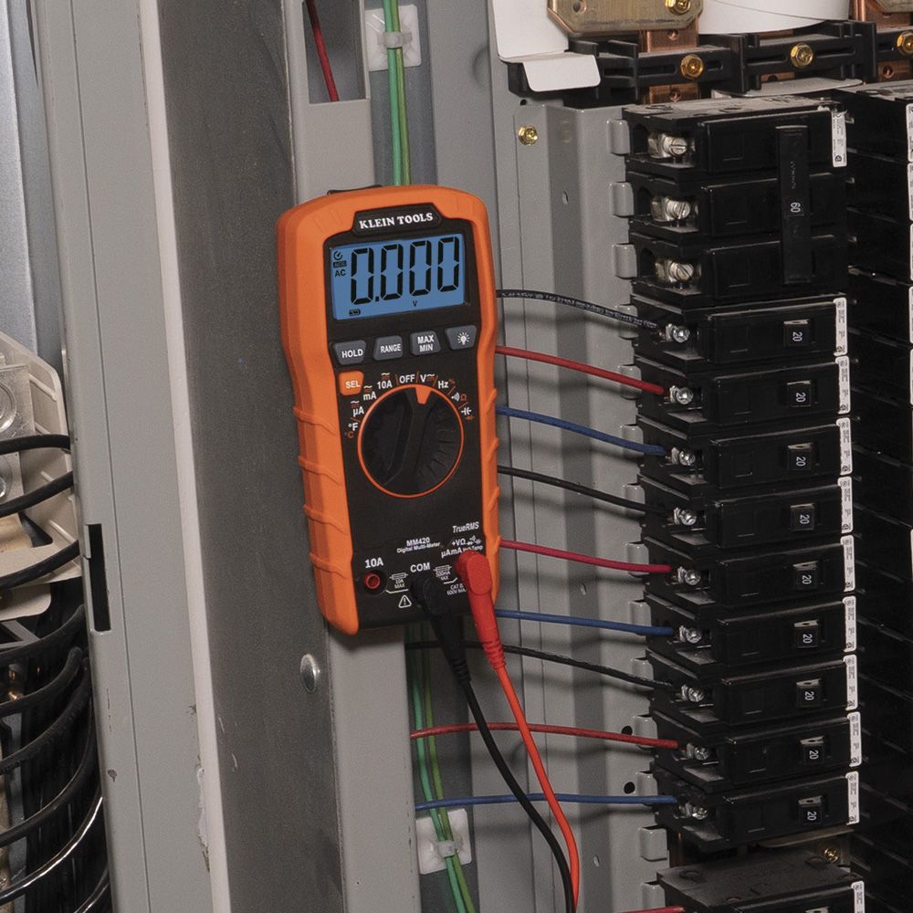 Klein Tools MM420 Digital Multimeter with TRMS Auto-Ranging - GME Supply