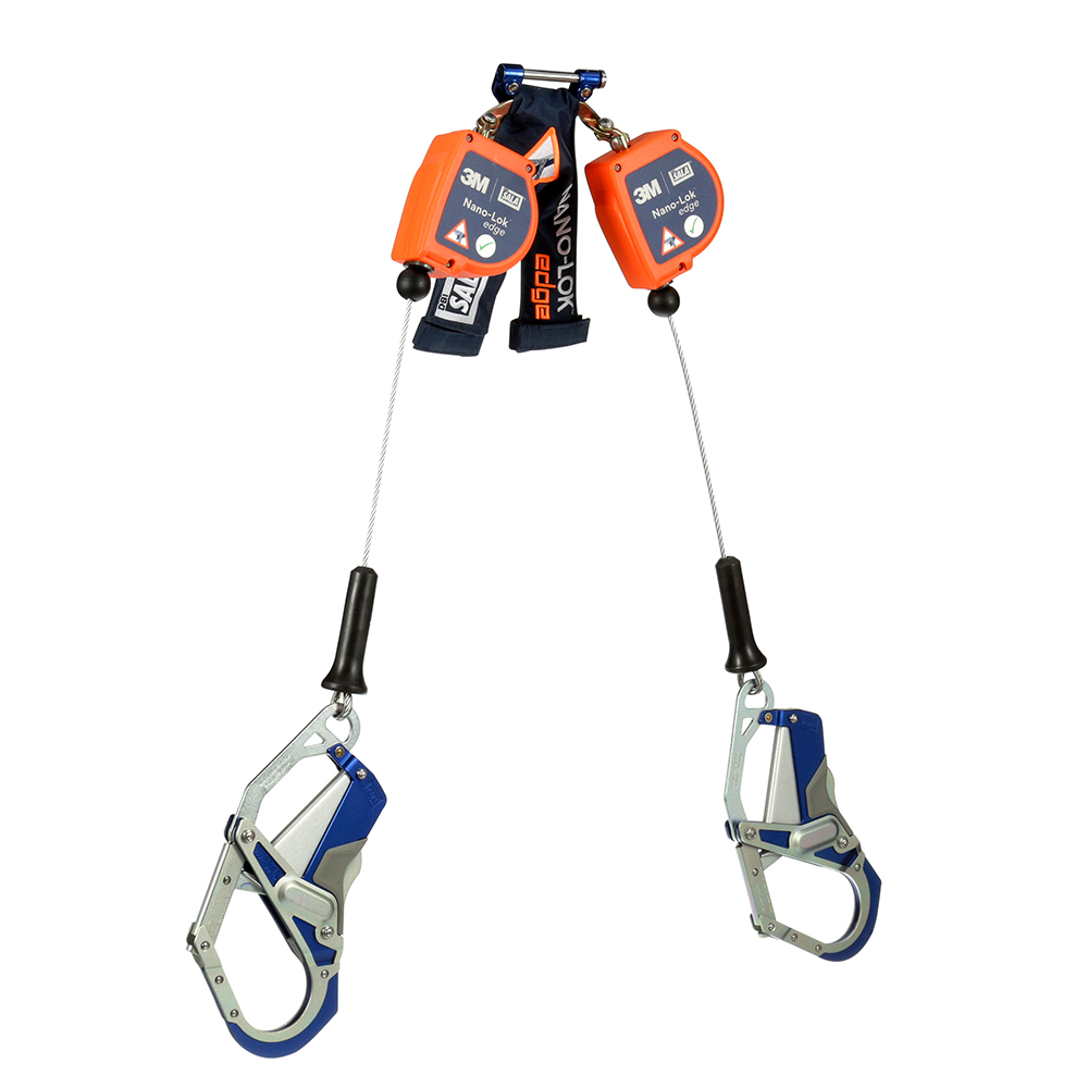 DBI Sala 3500257 Nano-Lok Edge Twin Leg SRL with Comfort Grip Hooks ...