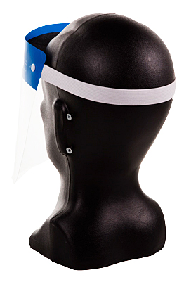Clear Medical Full Face Protection Shield with Elastic Band - GME Supply