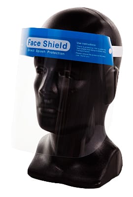 Clear Medical Full Face Protection Shield with Elastic Band - GME Supply