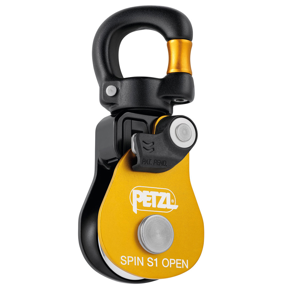 Petzl SPIN S1 OPEN Gated Swivel Compact Single Pulley - GME Supply