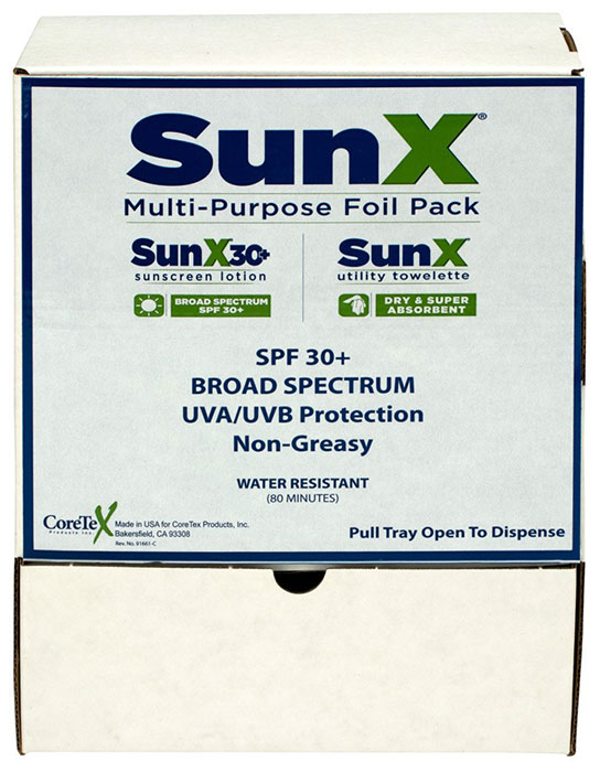 First Aid Only SunX30 Lotion and Wipe Combo Pack, 50/Box - GME Supply