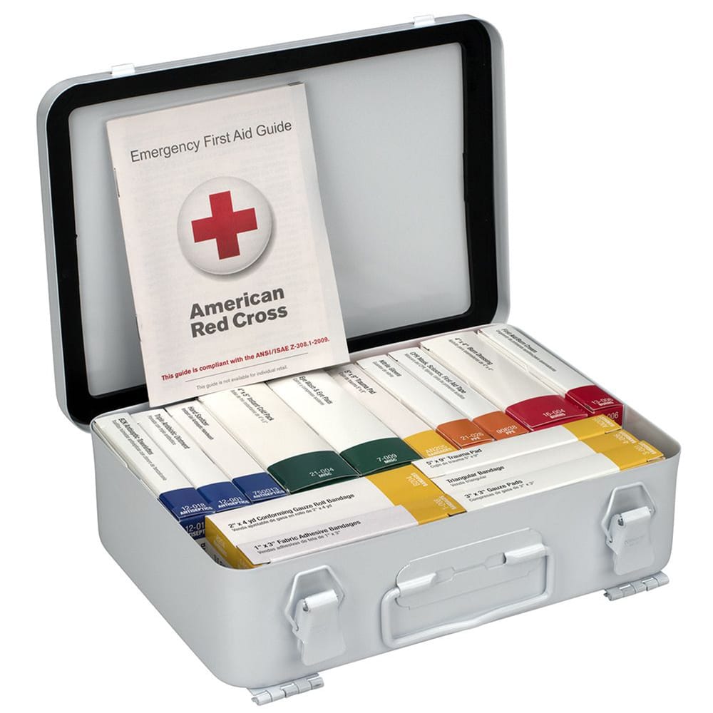 First Aid Only ANSI A 25 Person 16 Unit Metal ANSI 2021 Compliant First ...