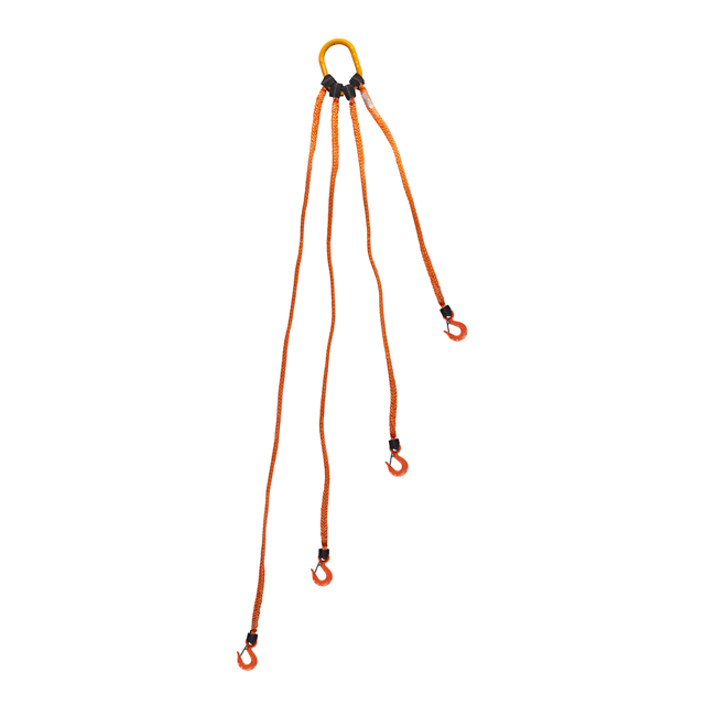 Four Leg 500 lb Capacity Lifting Bridle with Hooks