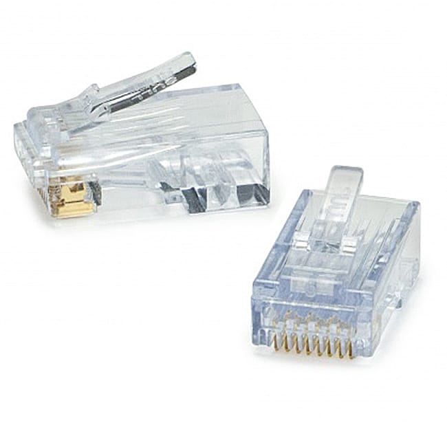 Platinum EZ-EX 44 CAT6 Connectors with External Ground (Jar of 50 ...
