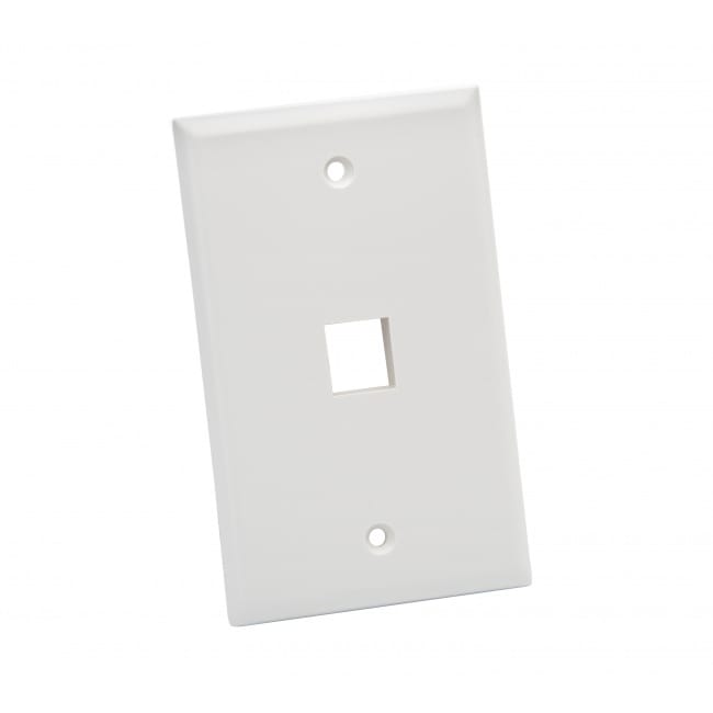 Platinum Standard 1 Port White Wall Plate - GME Supply