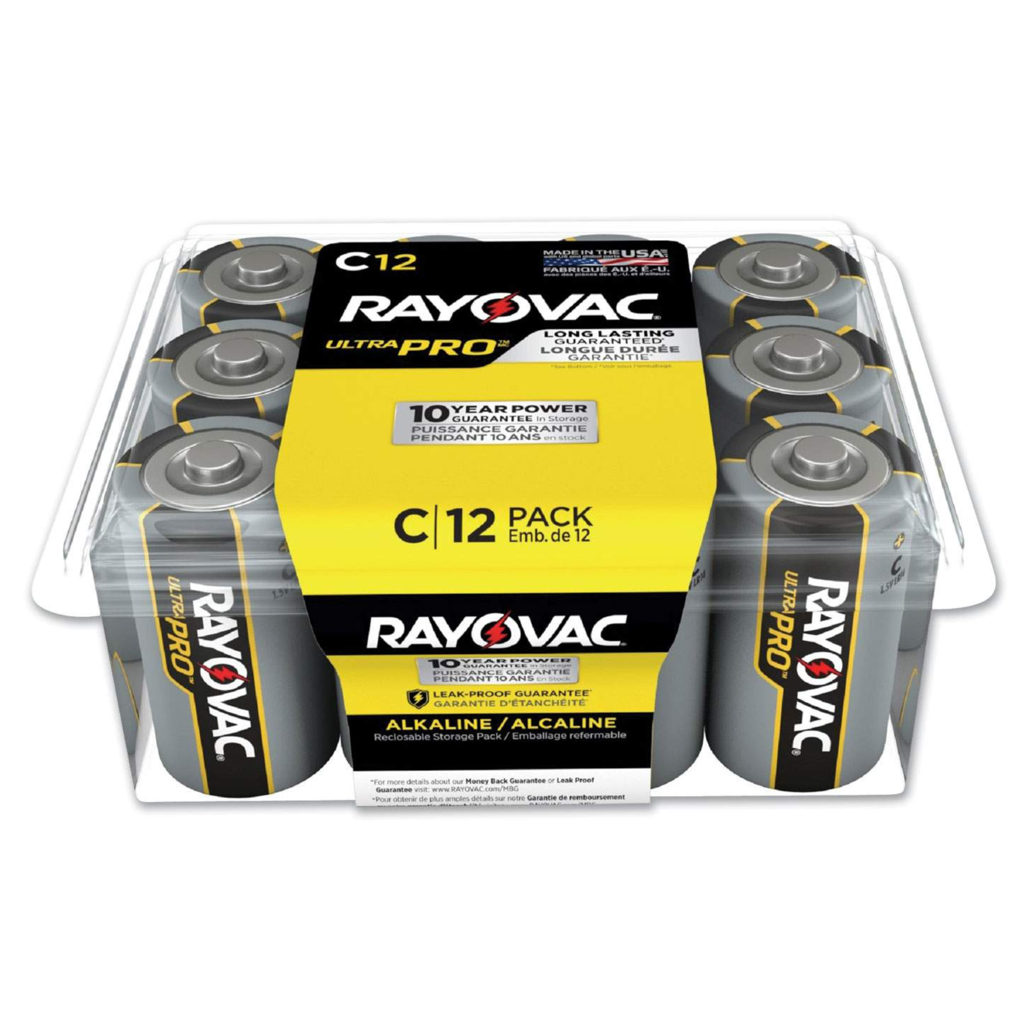 Rayovac Ultra Pro Alkaline C Batteries (12-Pack) - GME Supply
