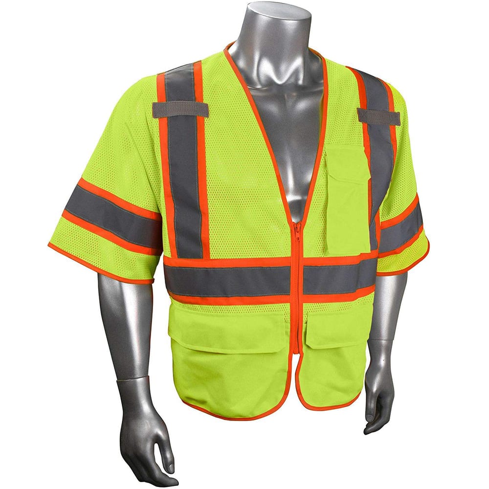 Radians Green Two Tone Class 3 Self Extinguishing Safety Vest - GME Supply