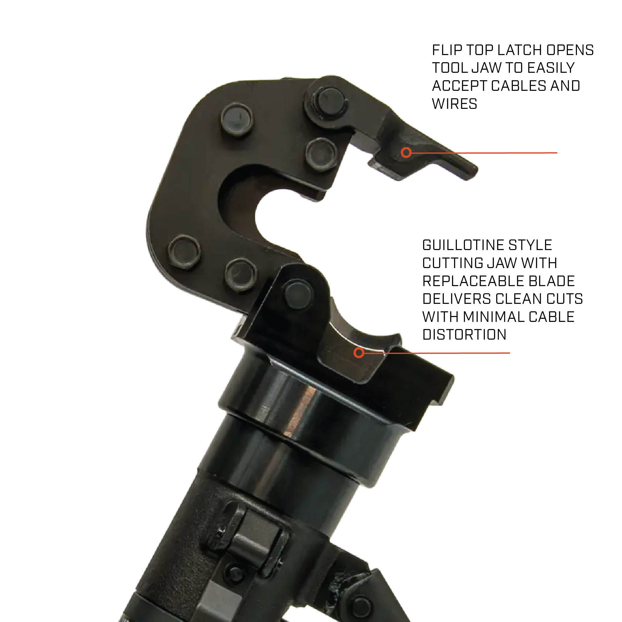 Huskie Tools 20MM Manual Hydraulic Cutter, Flip-Top Guillotine, 0.75 ...