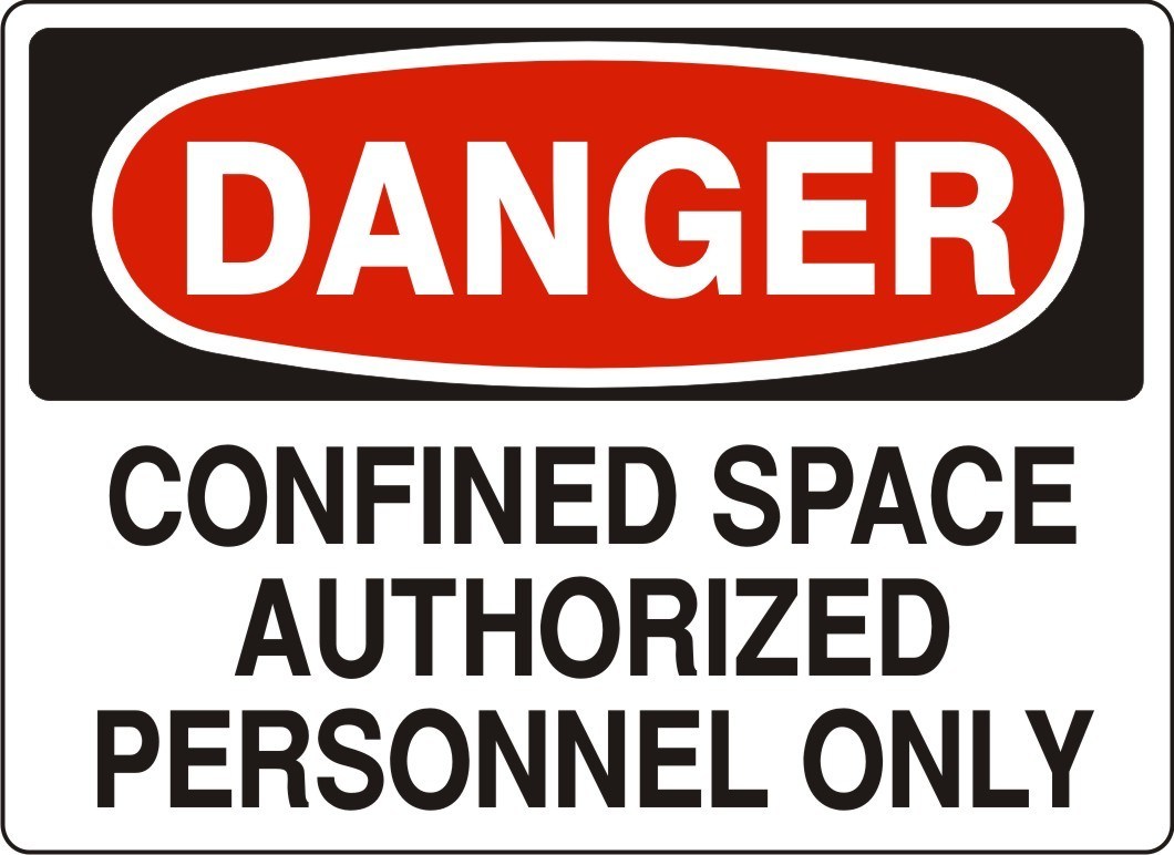 Safehouse Signs Confined Space Authorized Personnel Only Danger Sign ...