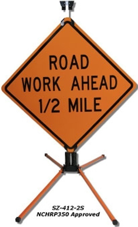 Bone Safety Dual Coil Spring Sign Stand - GME Supply