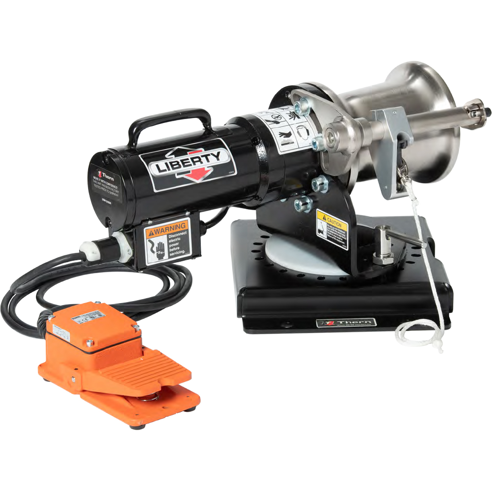 Thern Liberty 2,000 lb Capstan Winch with Swivel Mount - GME Supply