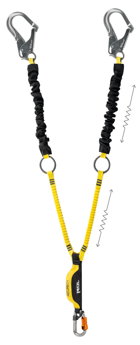 Petzl ABSORBICA-Y Tie-Back Twin Leg Lanyard - GME Supply