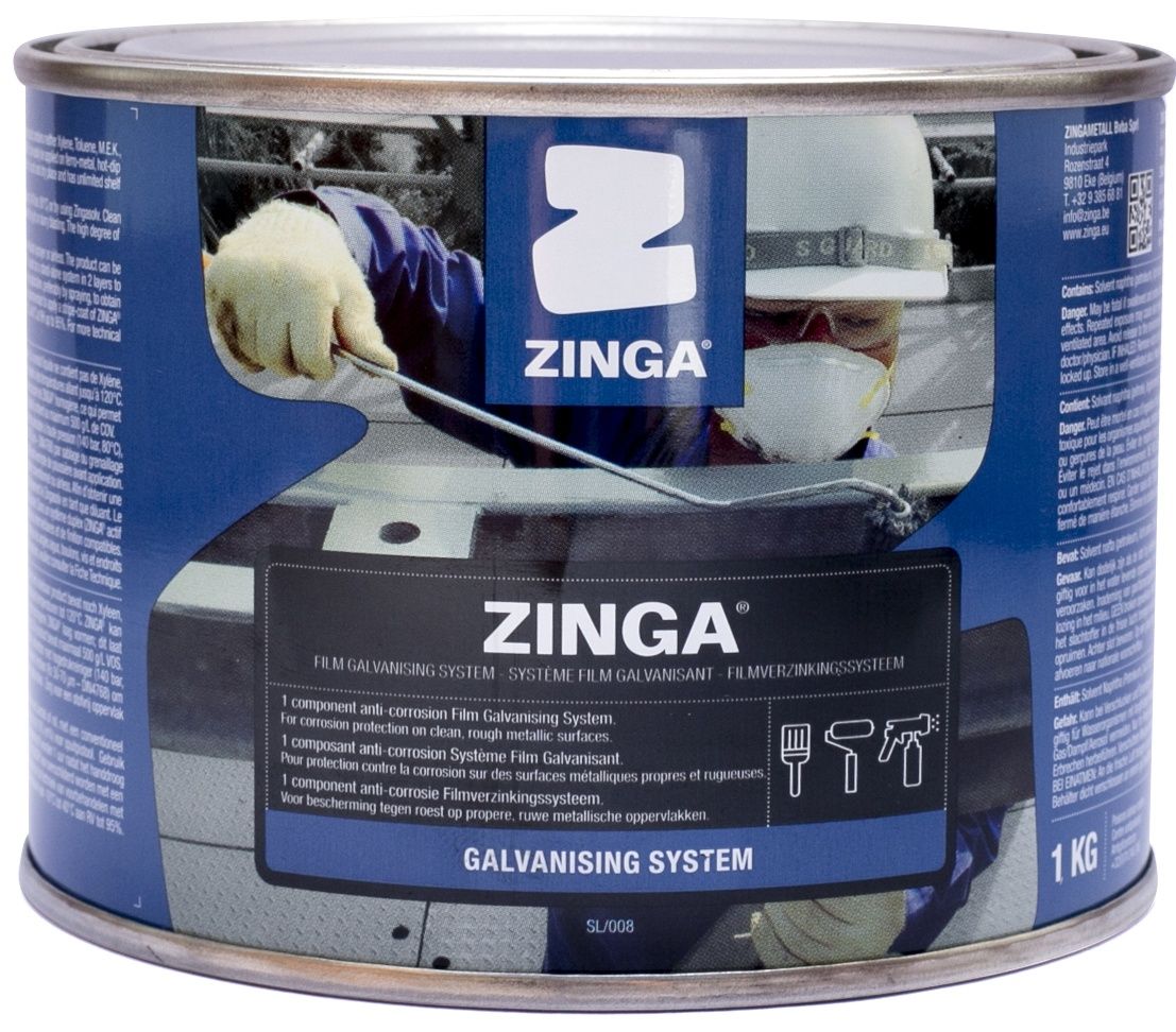 Zinga Z1 Zinc Film Cold Galvanizing Coating - 12.5 Ounces - GME Supply