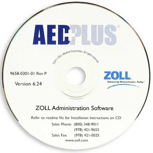 Zoll Administration Software, CD-ROM - GME Supply