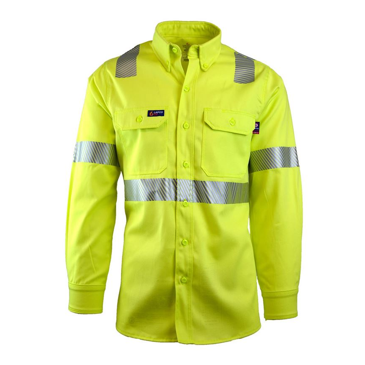 Lapco 7oz FR Hi-Viz Class 2 Uniform Shirt - GME Supply