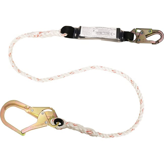 French Creek Polyblend Rope Six Foot Lanyard Shock Absorbing with Snap ...