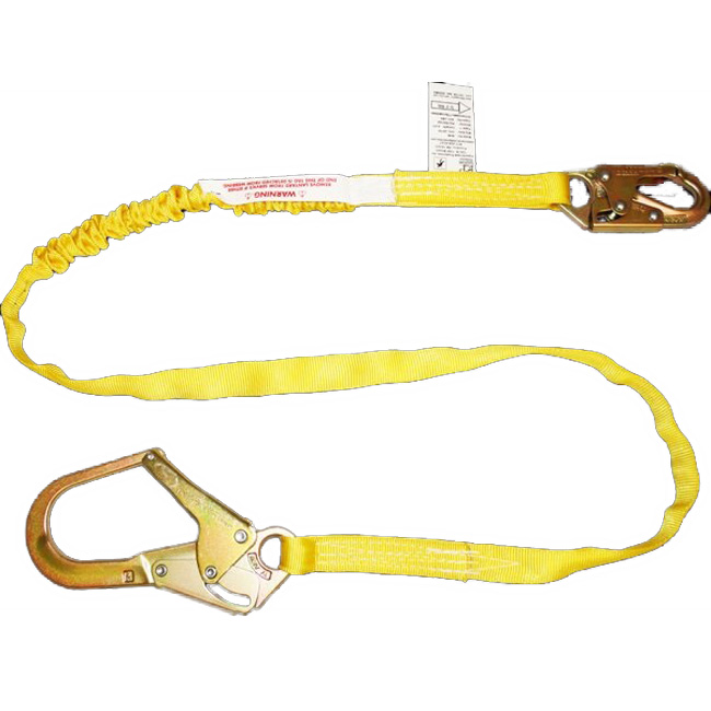 French Creek 1-3/16 Inch Web Single leg Six Foot Lanyard with Snap ...