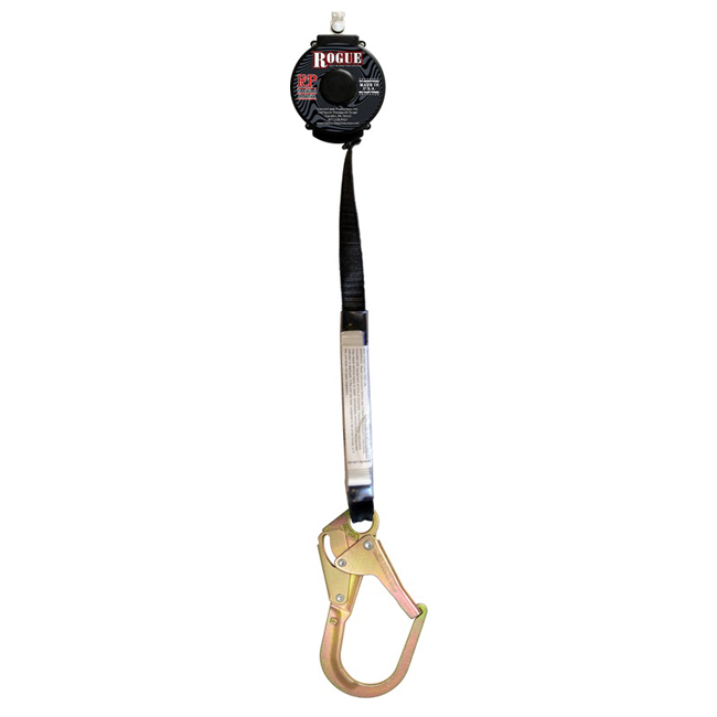 French Creek Single-Leg Six Foot SRL with Swivel, Z136 Rebar Snap Hook ...