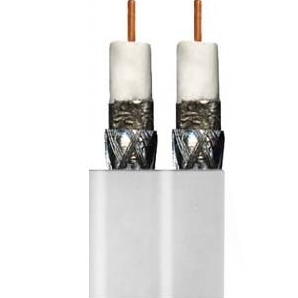 CTS Dual RG6 Solid Copper WHITE 500' - GME Supply