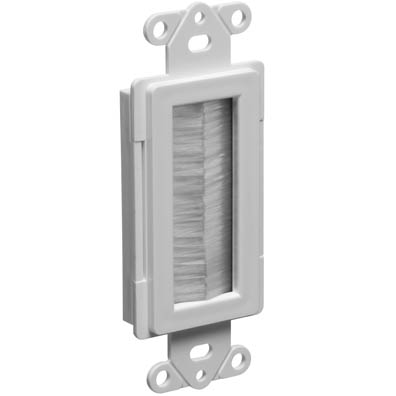 Arlington Industries Brush Style Cable Entry Device (White) - GME Supply